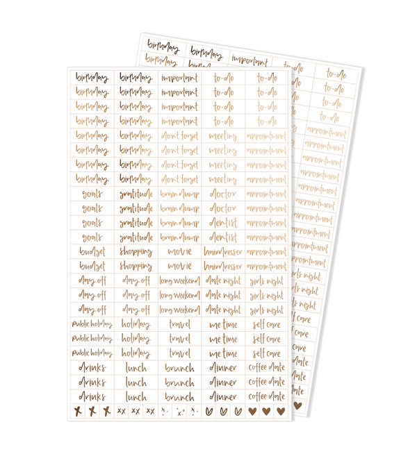Word Stickers | Essentials Set