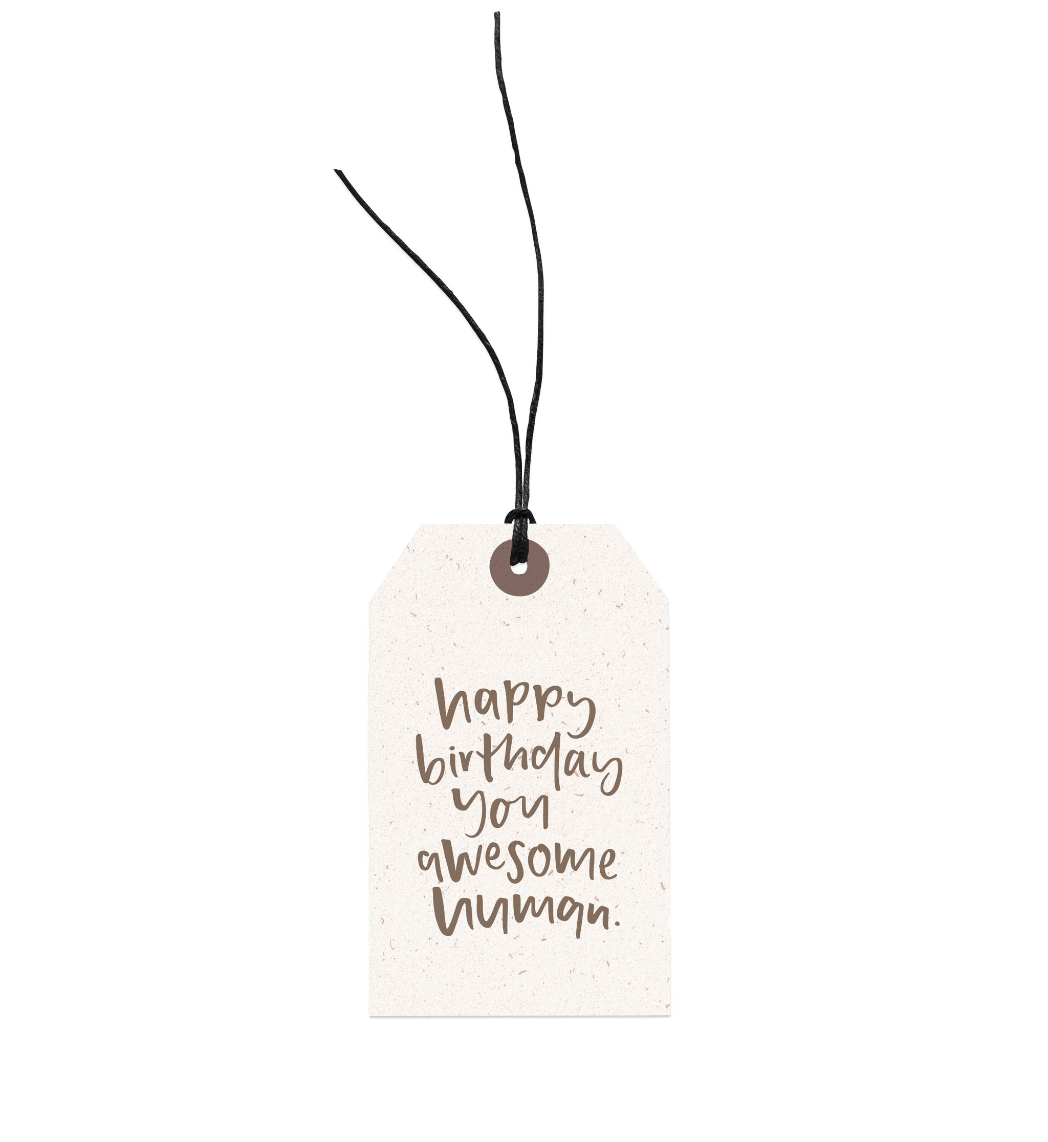 Happy Birthday Awesome Human | Gift Tag